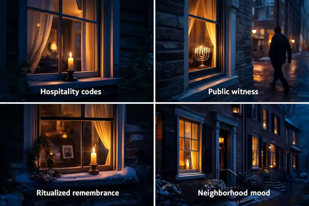 The 4 Hidden Reasons People Put Candles In Their Windows